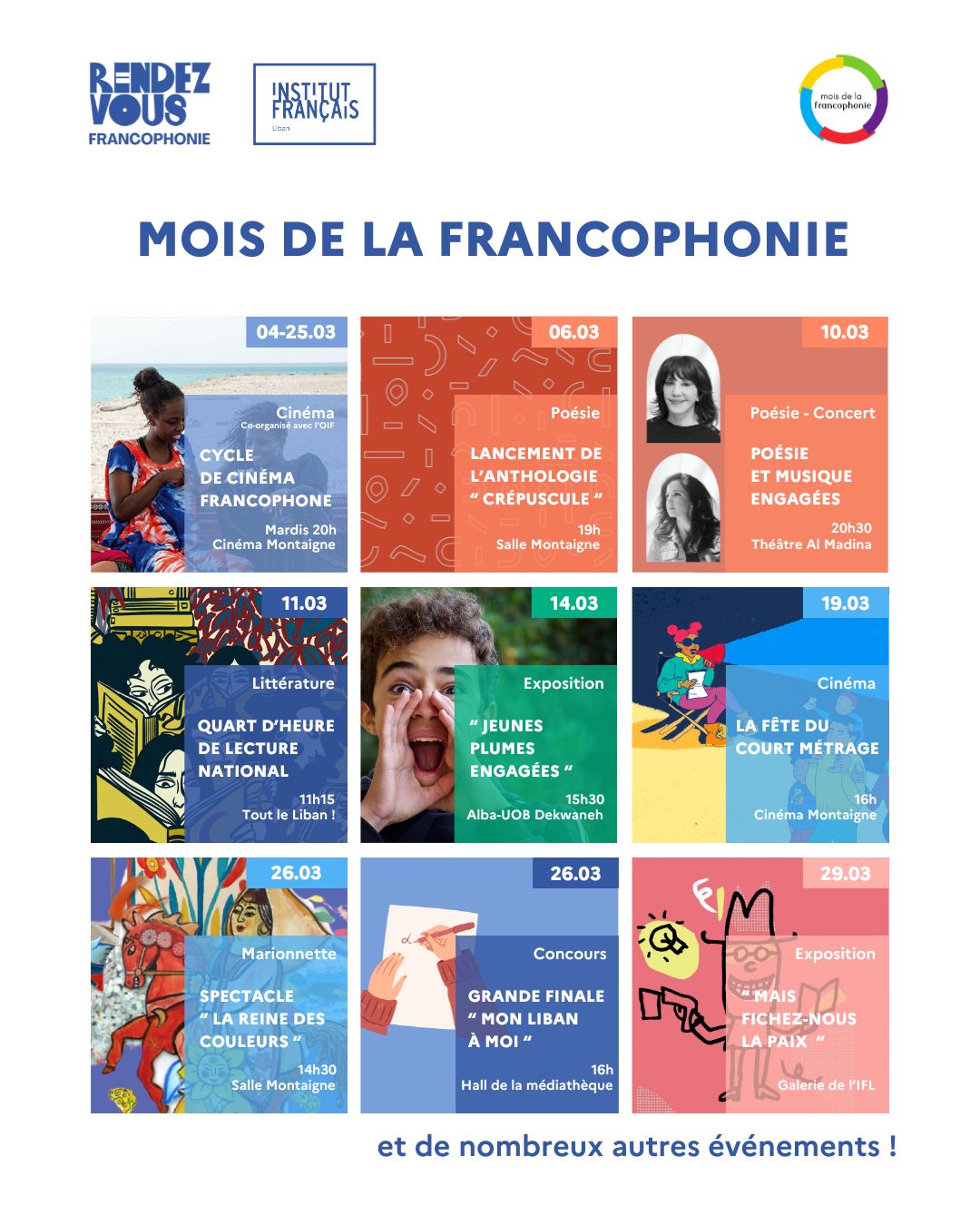 Le Mois de la Francophonie 2025 - Institut français du Liban